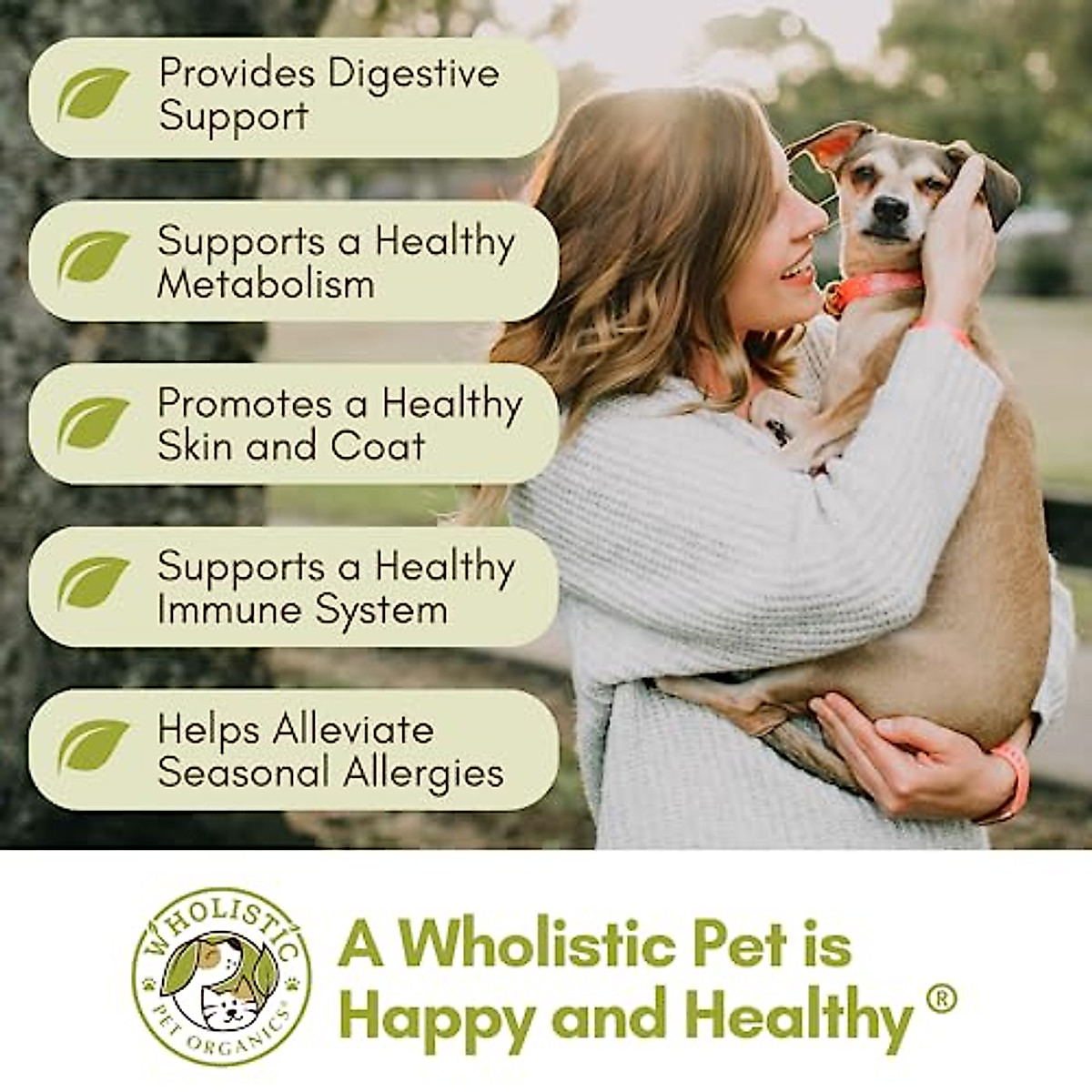 Wholistic Pet Organics: Multivitamin Chews for Dogs Organic Homemade Dog Treat for Medium and Small Dogs Calming Chews for Dogs Food Puppy Multivitamin Probiotics Immune Support Supplement