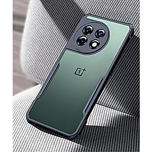 GIMENOHIG Four Corners Anti-Drop Case for Oneplus 11, Silicone PC Hybrid Shock and Drop Protection (Black)