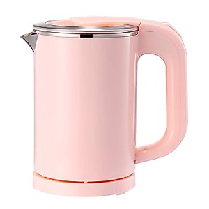 EAMATE 0.5L Portable Travel Electric Kettle Suitable For Traveling Cooking, Boiling (Pink)