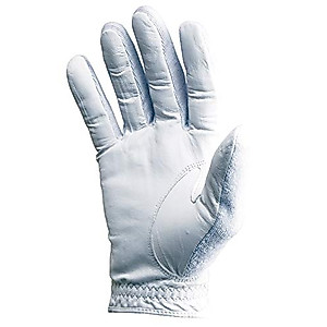 Tourna Tennis Glove-Mens-Full, Finger-Medium-Right, White, Small (TGF-M-M-R)