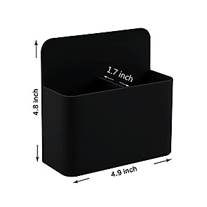 VieFantaisie Magnetic Dry Erase Marker Holder, Magnetic Marker Holder, Whiteboard Marker Holder, Magnet Pen Holder for Fridge, Whiteboard, Locker, School, Office, Home, Magnetic Cup, 1 Pack, Black