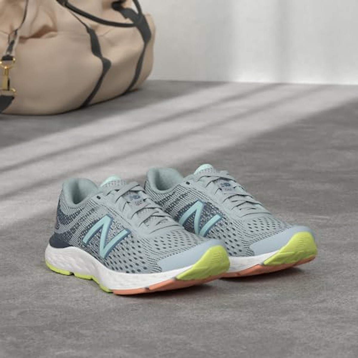 New Balance Women's 680 V6 Running Shoe, Light Slate/Stone Blue, 6.5 M US