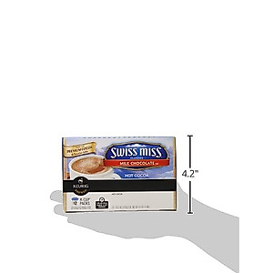 Swiss Miss Milk Chocolate Hot Cocoa, Keurig Single-Serve Hot Chocolate K-Cup Pods, 72 Count