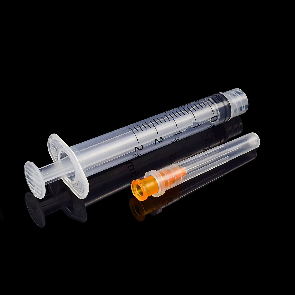 Disposable 1ml Syringe with 25Ga 1 Inch Needle, Individual Package Pack of 100 .Suitable for Refilling Liquid, Inks and Industry