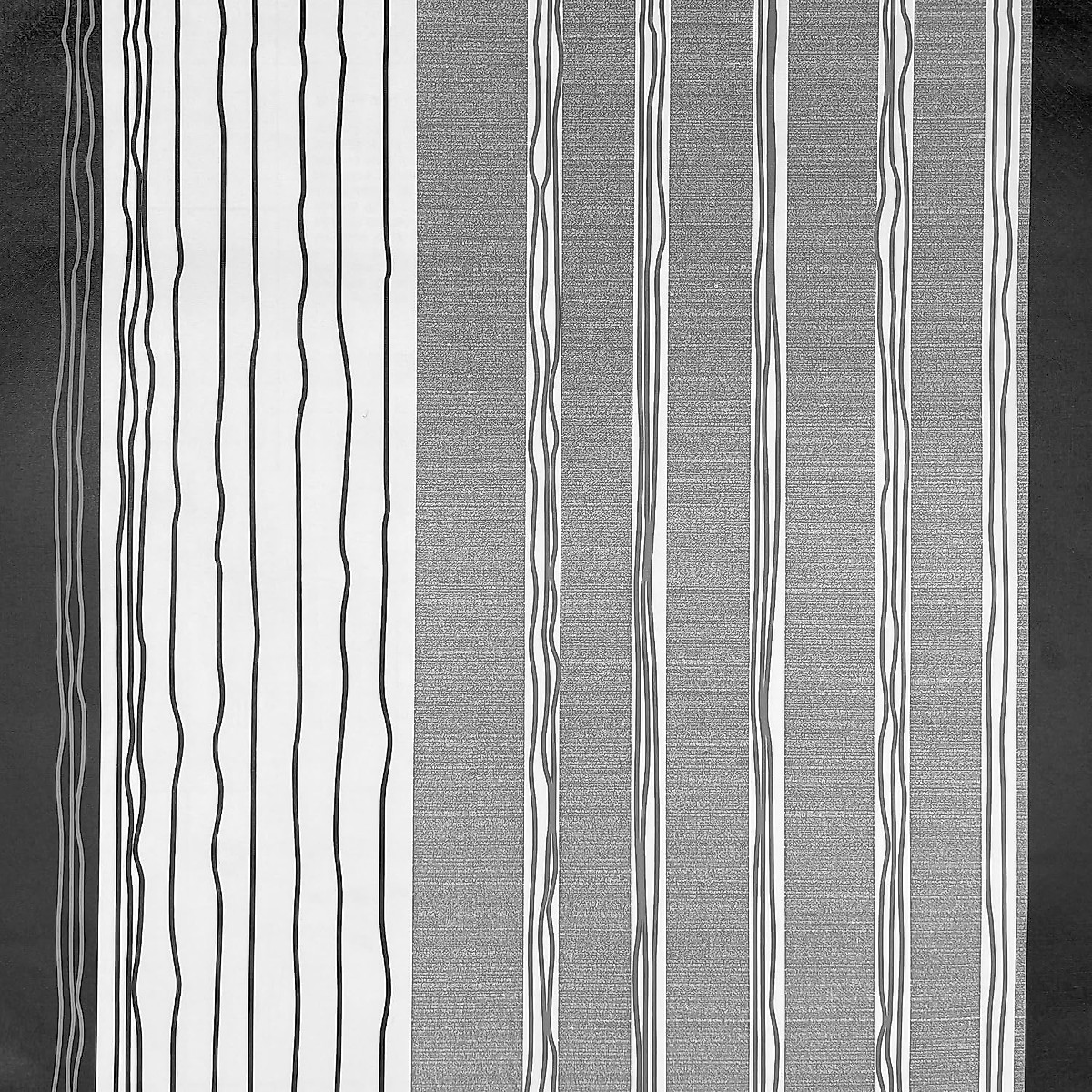 Yifely Black White Striped Furniture Paper Self-Adhesive Shelf Liner Countertop Sticker 17x118 Inches