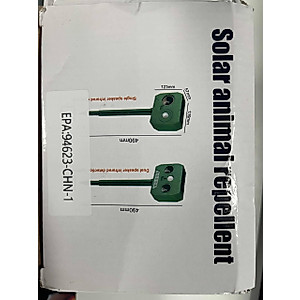 4 Pack Ultrasonic Animal Repellent Outdoor Solar Cat Deterrent with PIR Motion Sensor Flash Light for Squirrel Cat Deer Skunk Rabbit Coyote Dog, Deer Repellent Devices Skunk Repellent for Yard