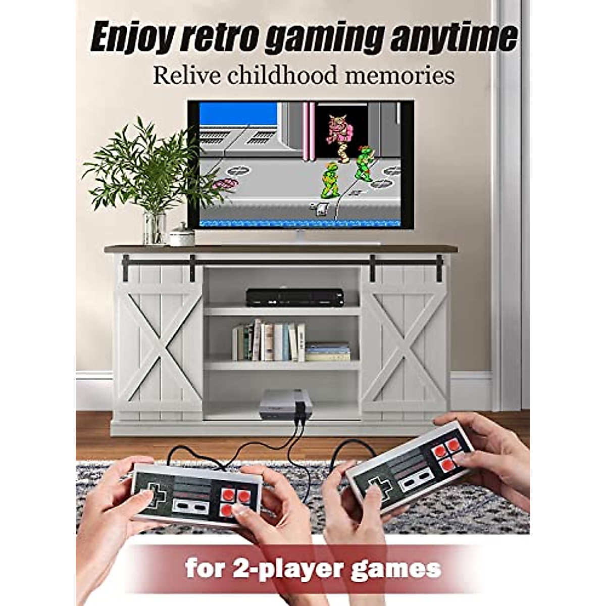 SFABF Classic Edition Mini Retro Game Console,AV Output Plug & Play Classic Mini Video Games, Built-in 620 Games with 2 Classic Controllers, Birthday Gifts Choice for Children/Adults
