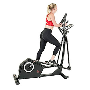 Sunny Health & Fitness Programmable Cardio Elliptical Trainer - SF-E3890, Black