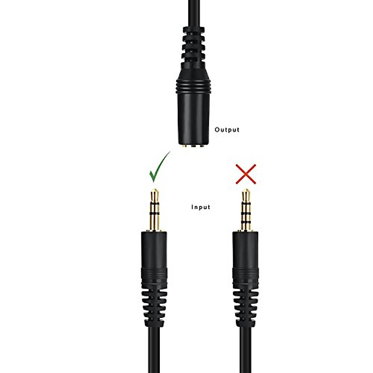PASOW 3.5mm Stereo Male to Female Extension Audio Cable Cord (30 Feet)