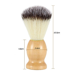 Shaving Brushes,DaKuan 2 Packs Wooden Handle Shaving Brushes,Luxury Professional Hair Salon Tool for Men