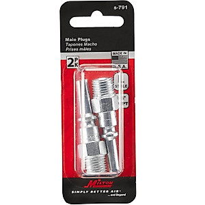 Milton S-791 1/4" MNPT L Style Plug - Pack of 2