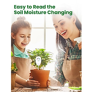 Landtouch Soil Moisture Meter, Moisture Meter for Plants, Moisture Meter for Soil, Garden, Farming, Potted Plants, Indoor & Outdoor, No Batteries Required