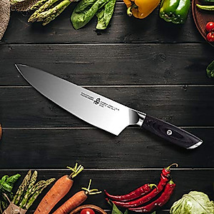 TUO Chef Knife 8 inch - Kitchen Chef Cooking Knife Japanese Gyuto Knife - German HC Steel with Pakkawood Handle - FALCON SERIES with Gift Box
