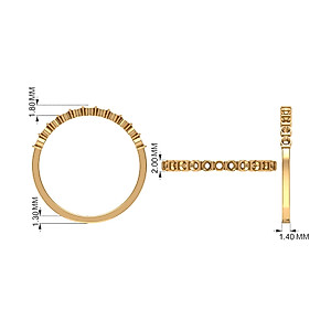 Natural Black Spinel Diamond Half Eternity Band, AAA Quality, Certified Black Spinel Stackable Ring - Ready to Gift, 14K White Gold, Size:US 7.50