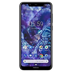 Nokia mobile Nokia 5.1 Plus - Android 9.0 Pie - 32 GB - Dual Camera - Dual Sim Unlocked Smartphone (AT&T/T-Mobile/Metropcs/Cricket/Mint) - 5.86" 19: 9 HD+ Screen - Black