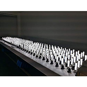 E-Simpo 2pcs G24Q 4Pin 7W 5.4"/138mm 6000K Plug in LED Bulb PL Horizontal Recessed Ceiling Downlight Sideview CFL 2U PL-C 13W Equivalent Replacement(Need Throw Ballast) G24Q Base 4-Pin, Daylight