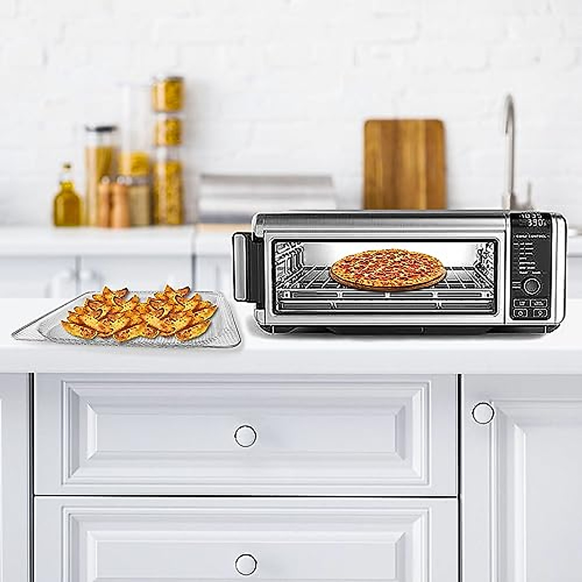 Replacement Air Fryer Basket for Ninja Foodi SP101 Air Fry Oven, Stainless Steel Air Fryer Accessories for Ninja Foodi SP100, SP101B1, SP101C (for SP100 Series)