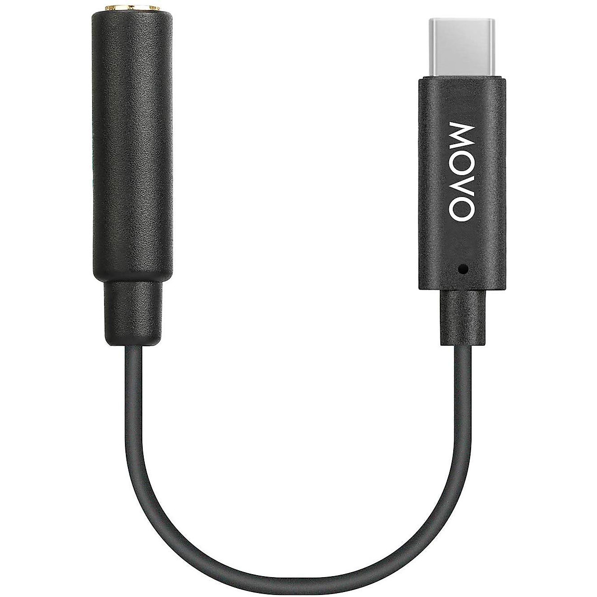 Movo PMA-1 DJI Osmo Pocket Microphone External Sound Adapter USB Type-C to 3.5mm TRS External Microphone Adapter