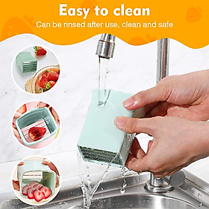 Strawberry Slicer,Easy Fruit Cutter Cup,Fruit Slicer Cup,Slicer Fruit,Slicer Cutters For Fruits&Eggs,Chopping Cup,Speed Making Vegetable Salad Fruit Food Mini Chopper,2024 New Creative Kitchen Gadget