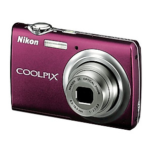 Nikon Coolpix S220 10MP Digital Camera with 3x Optical Zoom and 2.5 inch LCD (Plum)
