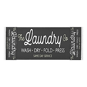 Vintage Laundry Machine Cover Dryer Top Covers Anti-Slip Fridge Dust Cover, Roller Washing Machine Top Cover Load With 4 Storage Bags