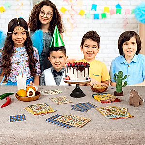 WERNNSAI Mexican Bingo Party Games - 24 Players Birthday Party Games for Kids Bingo Game Bachelorette Final Fiesta Bingo Game Cards Supplies for Taco Themed Party Kids Night Classroom Activities