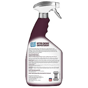 OUT! PetCare Bitter Cherry Chew Deterrent | Deterrent for Puppy Training to Discourage Licking and Chewing | 32 oz