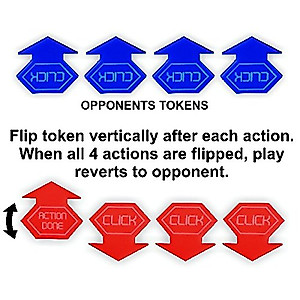 LITKO Net Hacker Click Tokens | Compatible with Android: Netrunner | 4 Pack (Green)