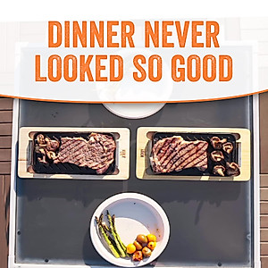 Yukon Glory™ SEAR 'N SERVE Set (BBQ Cast Iron Grill Pan Set)