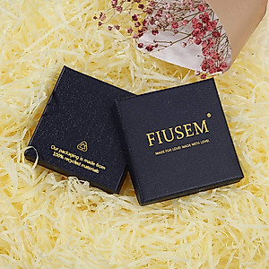 Fiusem Gold Plated Necklace for Women, Gold Plated Chain for women 14K Real Gold Plated Herringbone Necklace for Women, 4mm(W) 16"(L)