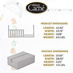Baby Cache Toddler Bed Guard Rail, Montana Collection, Espresso