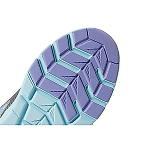 Saucony Flash Alternative Closure 3.0 Sneaker, Silver/Purple, 2 Wide US Unisex Little_Kid