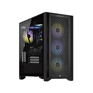 Corsair Vengeance i7400 Series Gaming PC - Liquid Cooled Intel® Core™ i7 13700K CPU - NVIDIA® GeForce RTX™ 4070 Graphics - 32GB Vengeance RGB DDR5 5600MHz Memory - 1TB M.2 NVMe SSD - Black