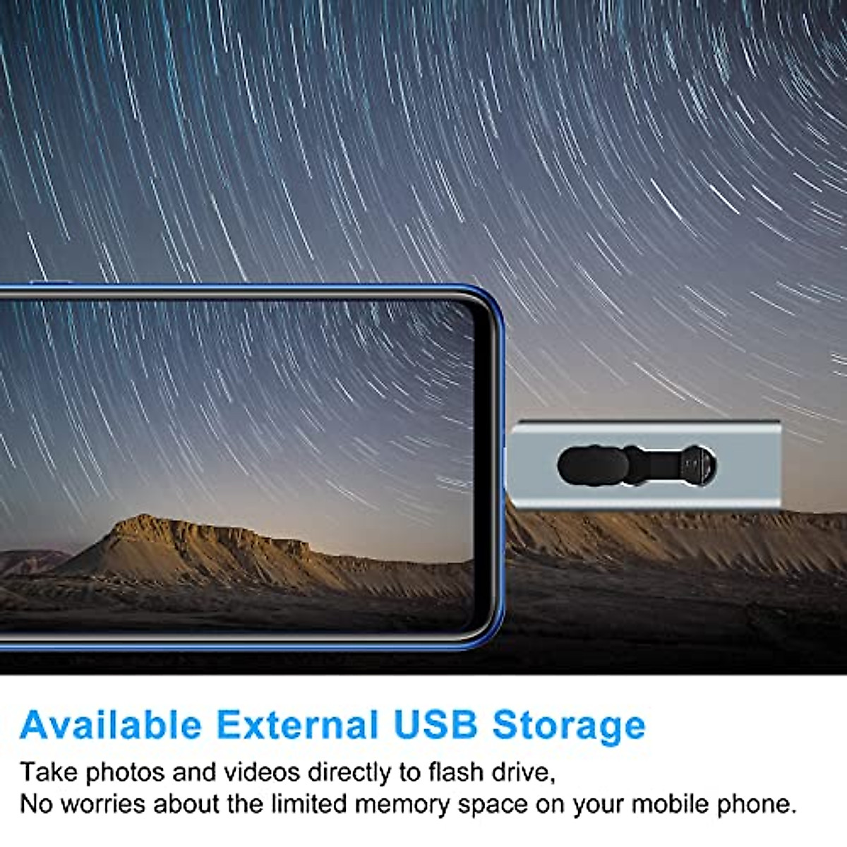 3-in-1 128GB Flash Drive, USB 3.0 Flash Drive for Android Phones/Tablets/PC/Mac, OTG External Data Storage Thumb with 3 Ports (USB C, microUSB, USB-A) for Samsung Galaxy and More