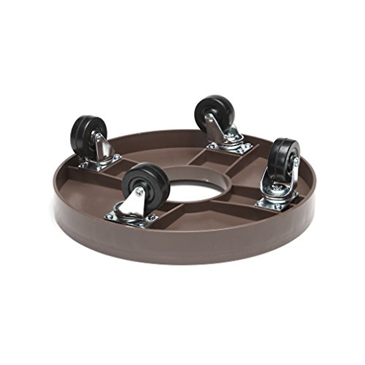 DeVault Enterprises DEV3015E 12 Inch Plant Dolly with Hole Espresso