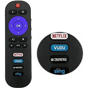 Remote Control Replacement for TCL Roku TV Remote All TCL Roku Smart LED TVs with CBSNEWS/Sling/Netflix/Amazon Shortcuts