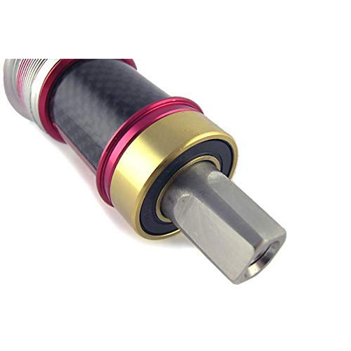 OMNI Racer Worlds LIGHTEST Cromoly Steel Ti Ceramic JIS Square Taper Bottom Bracket: English 68mm: Lengths: 103-127mm (English 68x122.5mm)