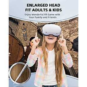 Head Strap Compatible with Meta/Oculus Quest 2, IFoo Lightweight & Adjustable Quest 2 Head Strap, Replacement for Elite Strap, Enhanced Support & Comfort Reduce Head Face Pressure in VR, No Battery