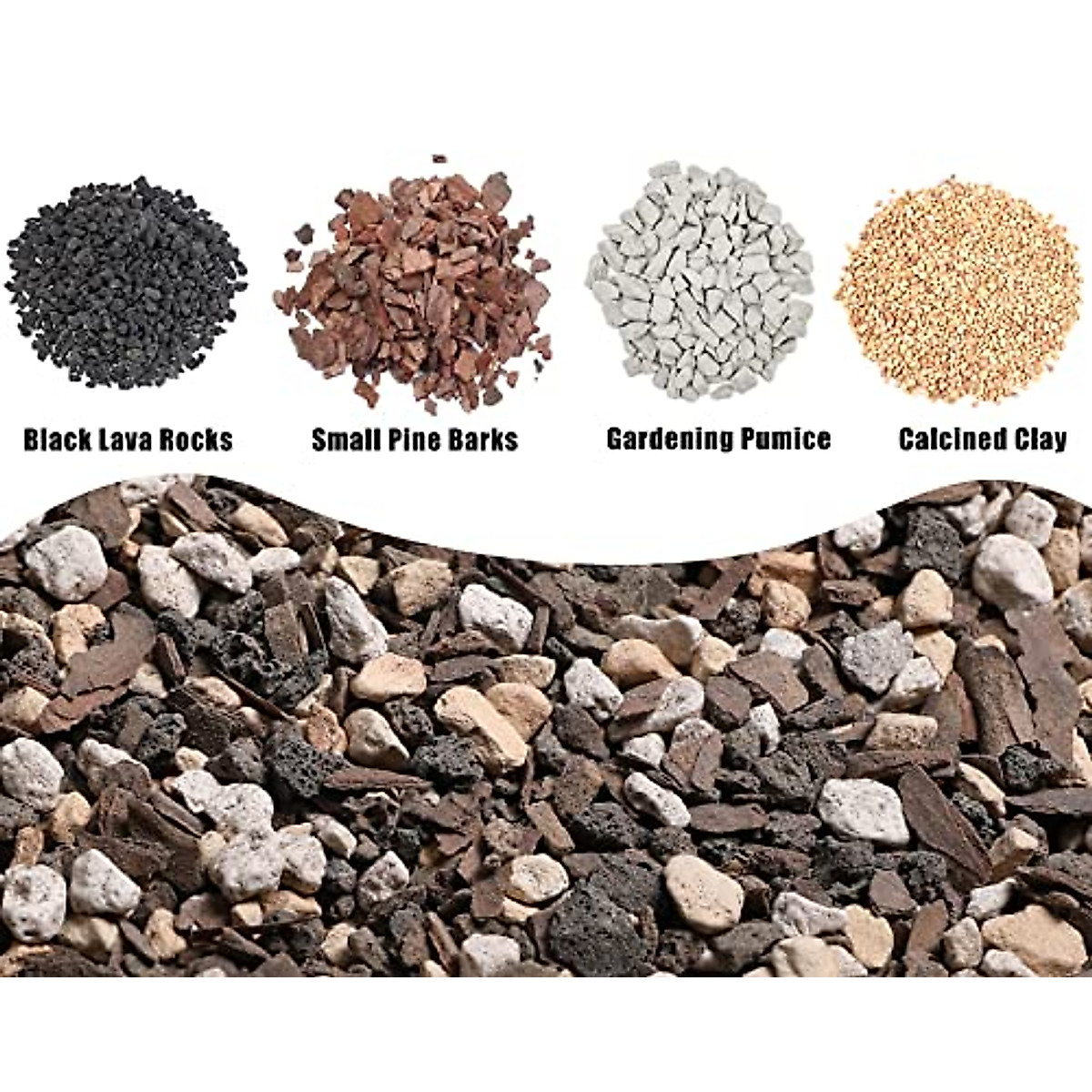 O-FarFarm Bonsai Soil Mix Ready to Use 4 Quart, Fast Draining All Purpose Potting Soil for Bonsai Tree, Ideal for Root Development, Made from Akadama, Lava Rock, Pumice and Pine Barks