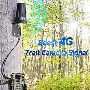 Bingfu 4G LTE Outdoor Wall Mount Waterproof Antenna SMA Male Antenna Compatible with Verizon AT&T T-Mobile Sprint 4G LTE Router Gateway Modem Cellular Trail Camera