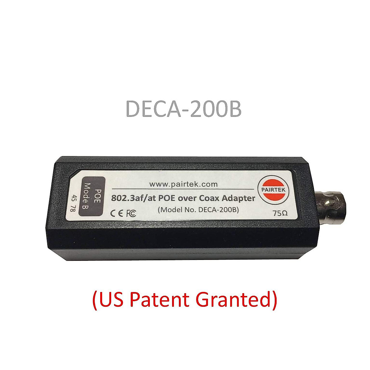 POE Ethernet-Over-Coax Adapter Kit (DECA-200) - Twin Pack - by Dualcomm/PAIRTEK