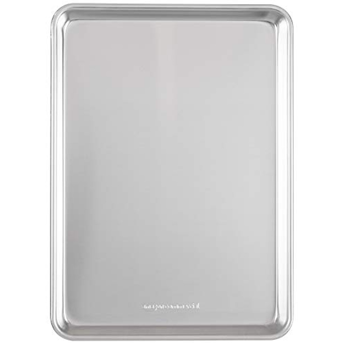 AmazonCommercial Aluminum Baking Sheet Pan, 1/2 Sheet, 17.9 x 12.9 Inch, Pack of 2