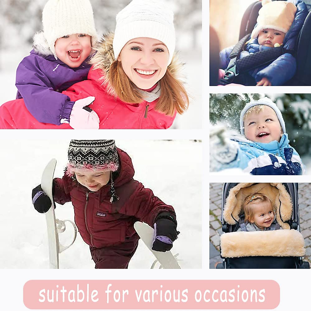 Ilyboz Infant Toddler Snowsuit Cute Baby Bear Suit Newborn Winter Coat Warm Hooded Jumpsuit for Boys Girls