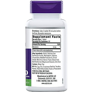 Natrol Melatonin 5 mg Fast Dissolve Sleep Support Tablet - 90 per Pack - 2