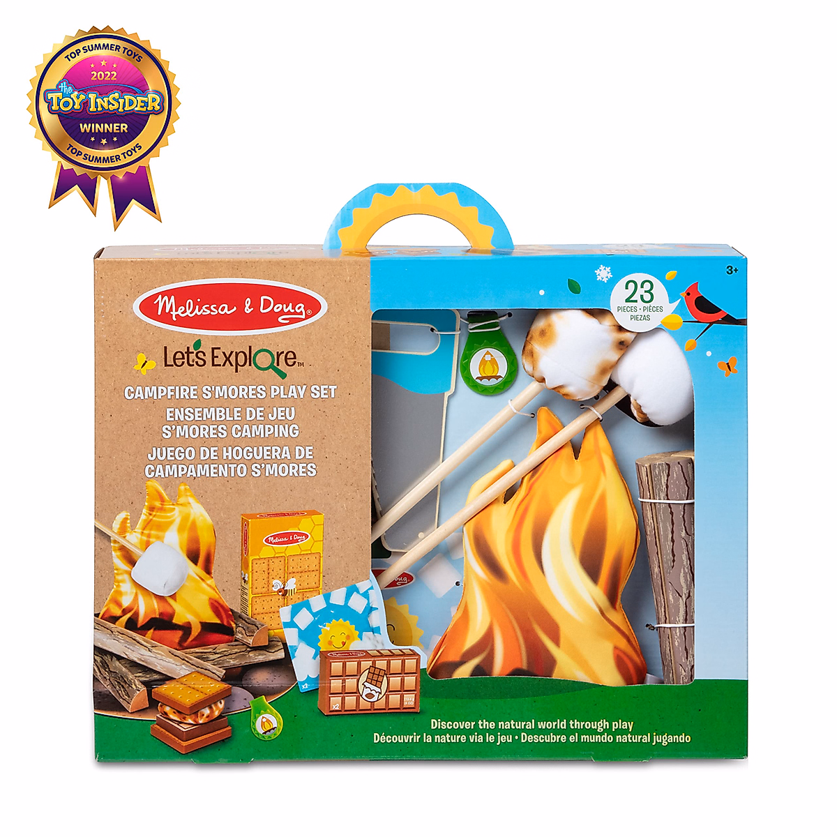 Melissa & Doug Let's Explore Campfire S'Mores Play Set Play Campfire Sets For Kids Ages 3+