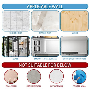 3-H 6 Pack Broom Hanger Wall Mount,Broom Holder Stainless Steel,Broom Holder Wall Mount Self Adhesive,Broom Organizer Storage Tool Racks for Home Kitchen Garden Laundry Garage(Silver)