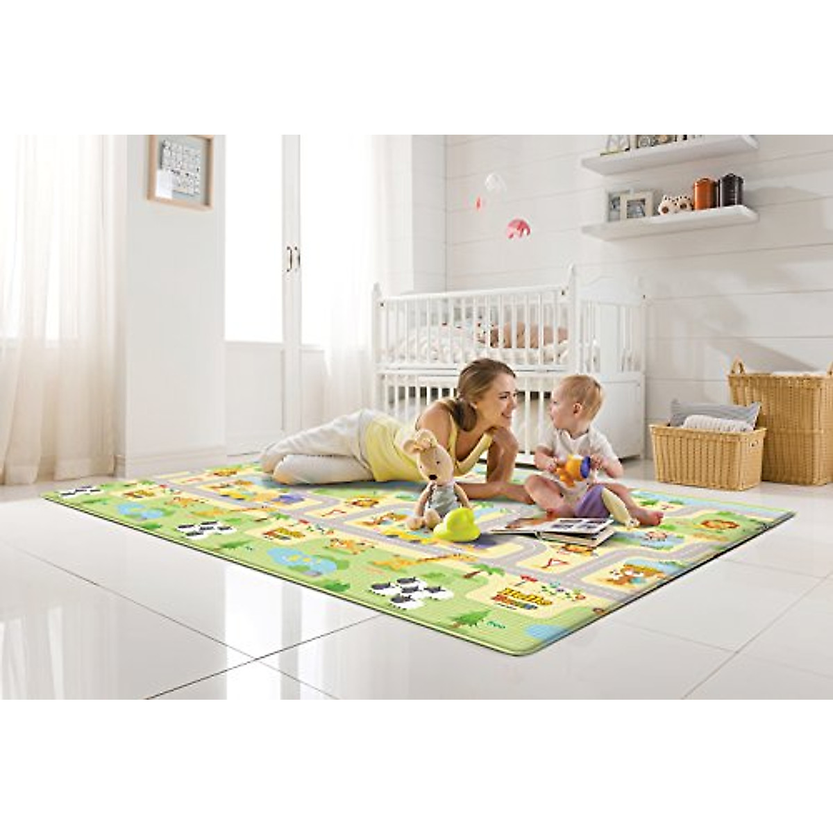 Parklon Baby Soft Play Mat (Hello Bear Smiletown, Medium)