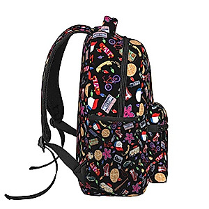 MAYJAI 3PCS Stranger Backpack Set, 16 Inch Casual Backpacks, Portable Large Capacity Breathable Personalized Backpack, Full Width HD Printing