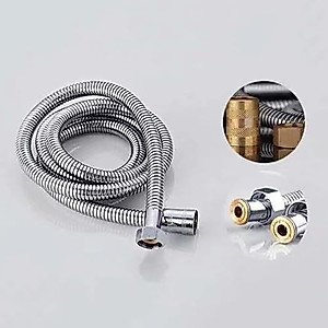 BINCAVIDOU Portable Toilet Shower, Complete French Toilet Shower Kit, Built-in Toilet Shower, Complete Steel Toilet Shower Kit, Handheld Bidet Sprayer for Toilet, A Gold, White