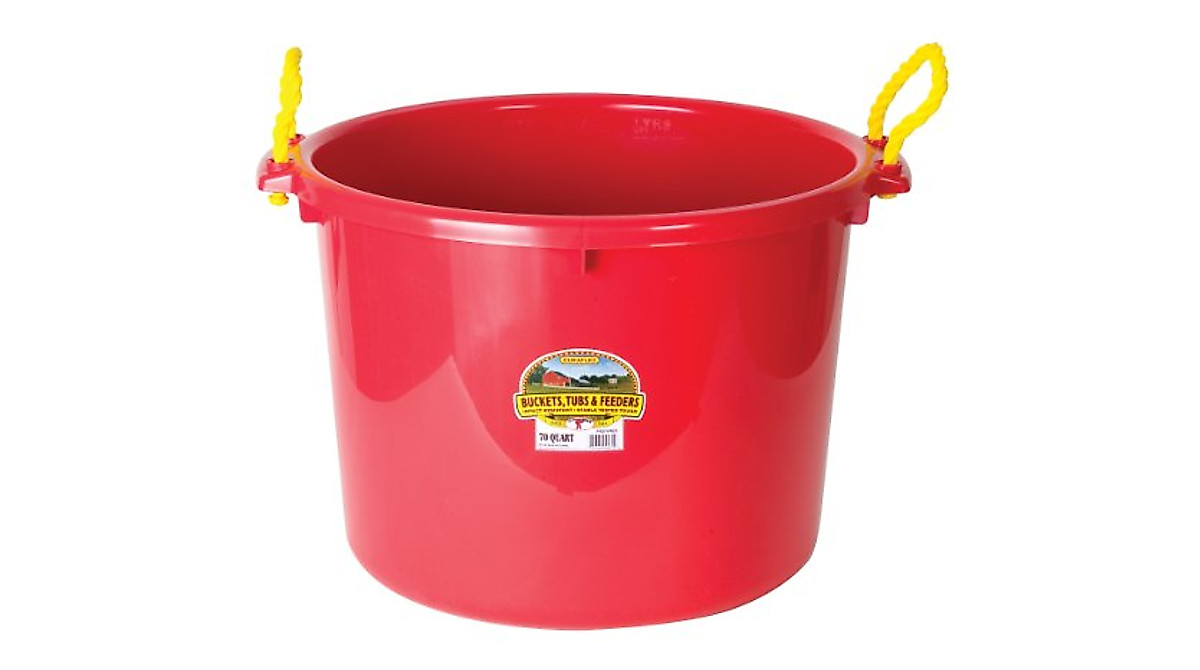 Little Giant Muck Tub - Durable 70 Quart Utility Bucket